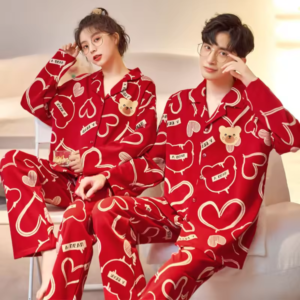 Matching Couples Valentines Pajamas | My Couple Goal