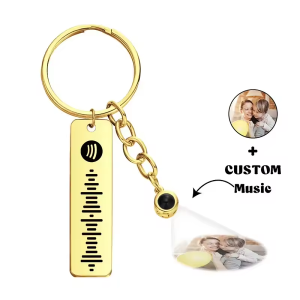 Custom Photo Projection Keychain | My Couple Goal