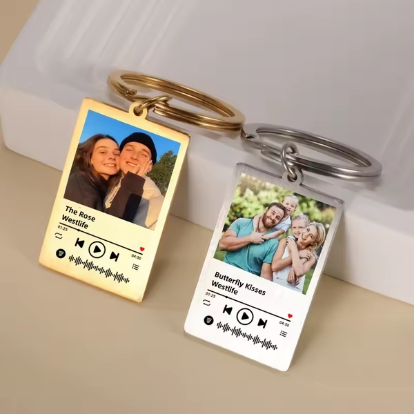 Custom Song Plaque Keychain | My Couple Goal
