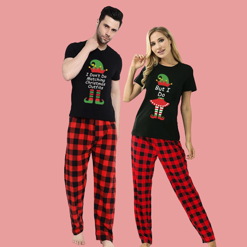 Funny Matching Christmas Pajamas | My Couple Goal