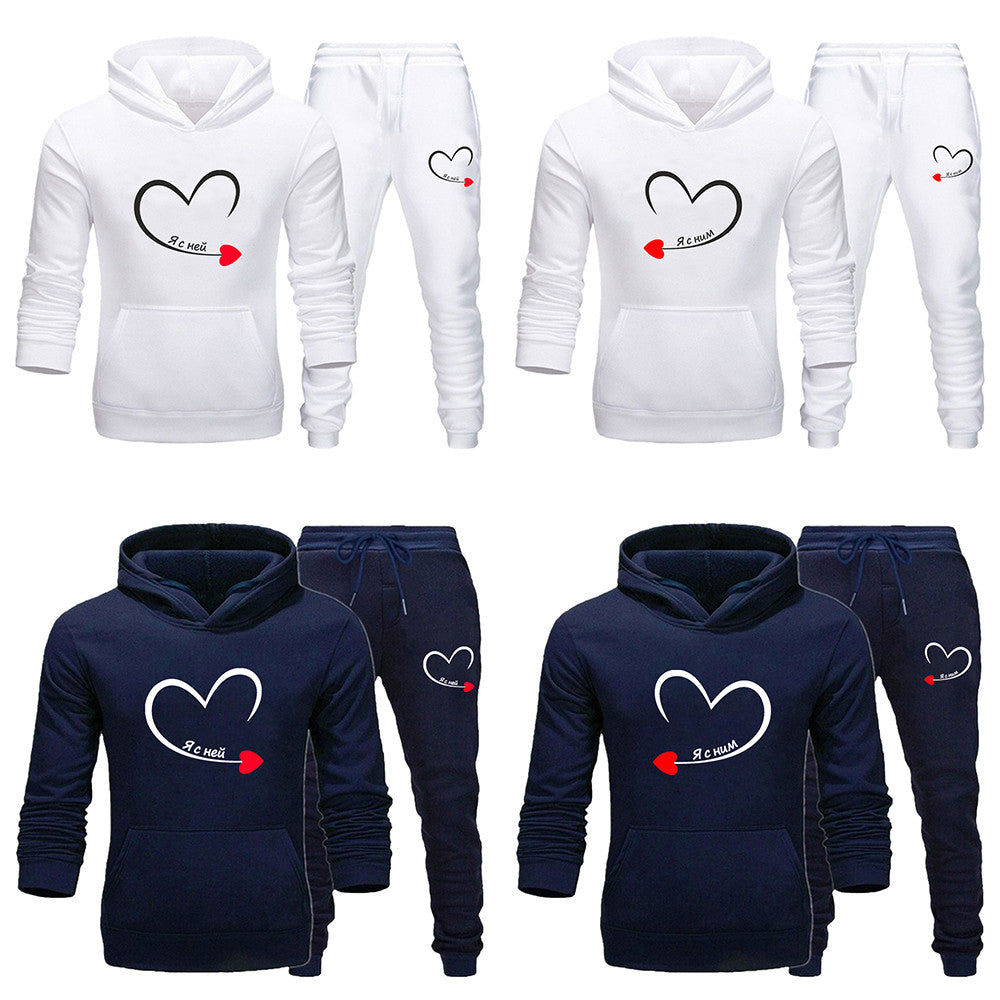 Heart matching couple jogging suits | My Couple Goal