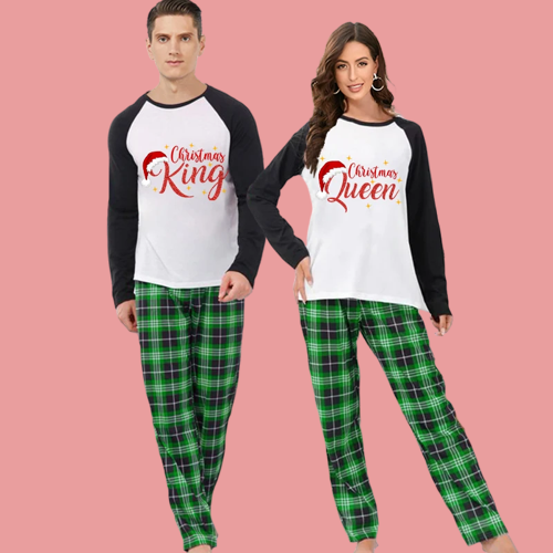 King and Queen Christmas Pajamas | My Couple Goal