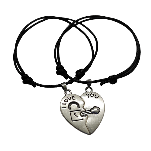 Lock and key bracelet for couples | My Couple Goal