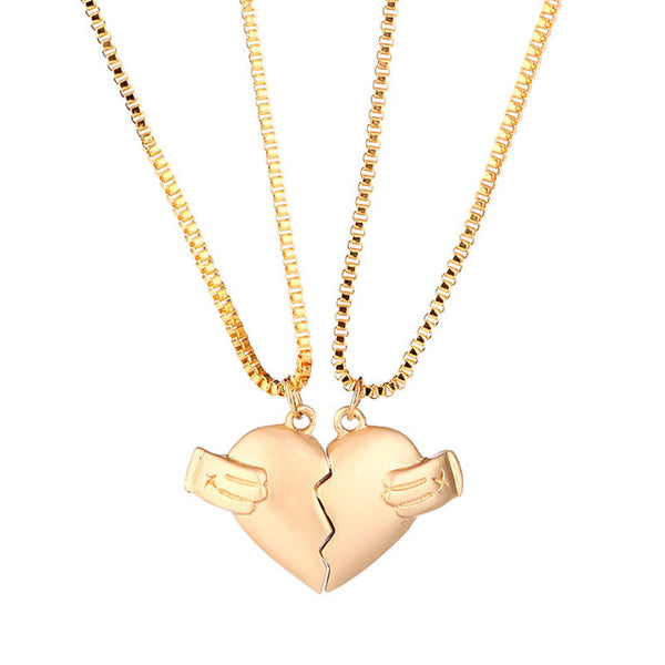 Magnetic Heart Matching Necklace | My Couple Goal