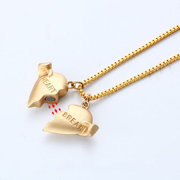 Magnetic Heart Matching Necklace | My Couple Goal