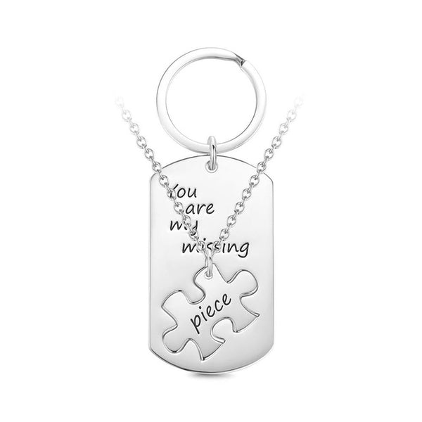 Matching Keychain and Necklace for Couples | My Couple Goal