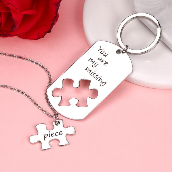 Matching Keychain and Necklace for Couples | My Couple Goal