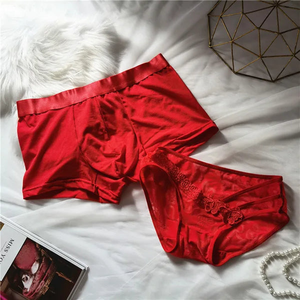 Matching Red Underwear Set My Couple Goal