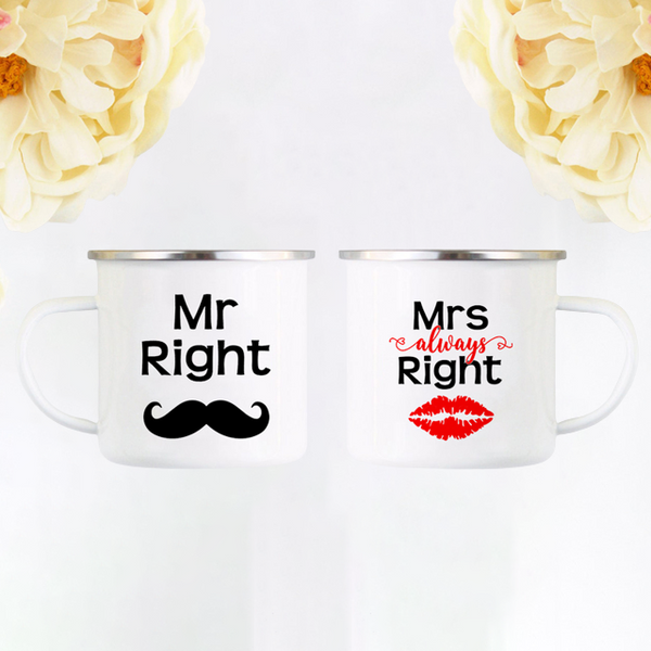 Mr Right Mrs Always Right Mugs | My Couple Goal
