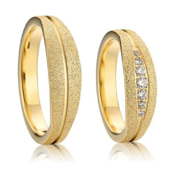 Gold prom rings | My Couple Goal