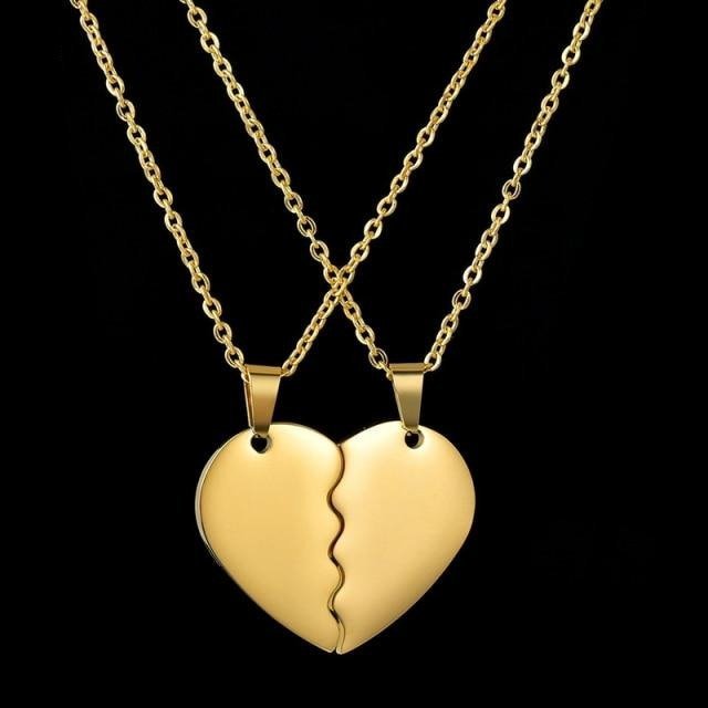 Matching Heart Chains | My Couple Goal