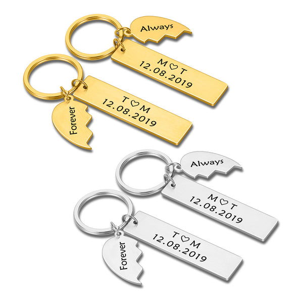 Customized Keychains for Couples | My Couple Goal
